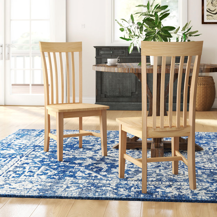Mistana™ Lynn Solid Wood Slat Back Side Chair In Unfinished And Reviews